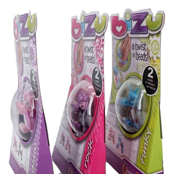 Bizu | Toys | Bizu A Twist On Beads 3pk Glam Rock Funky 6 Char Kids ...